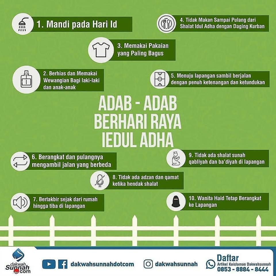 Adab – Adab dalam Ied – HijrahApp