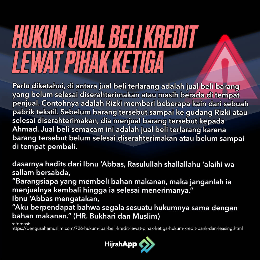 Hukum Jual Beli Kredit Lewat Pihak Ketiga (hukum Kredit Bank Dan ...